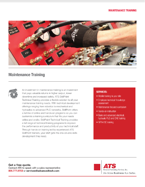 Technical Training | Maintenance Skills Education | ATS