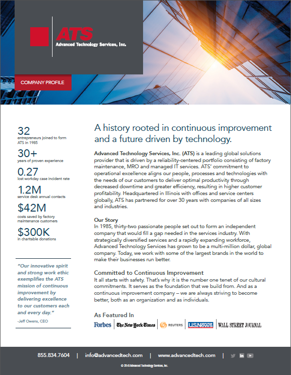 ATS Company Profile | Industrial Maintenance Services Provider